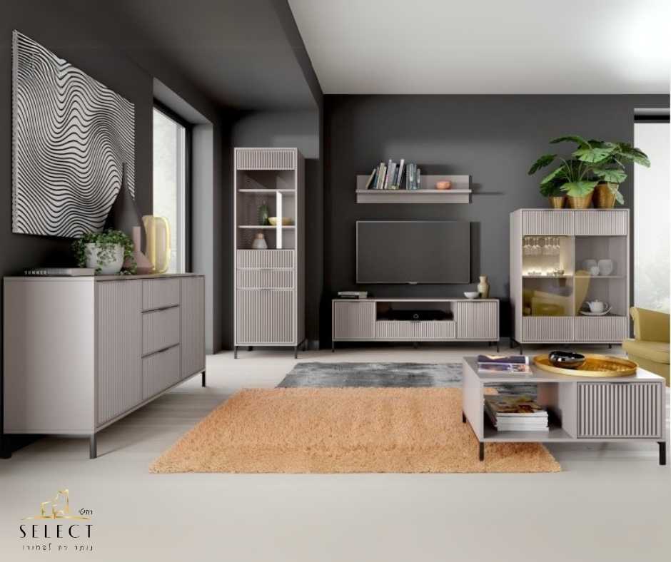 קומודות מעוצבות תוצרת אירופה | ויטרינות איכותיות לסלון - רהיטי סלקט